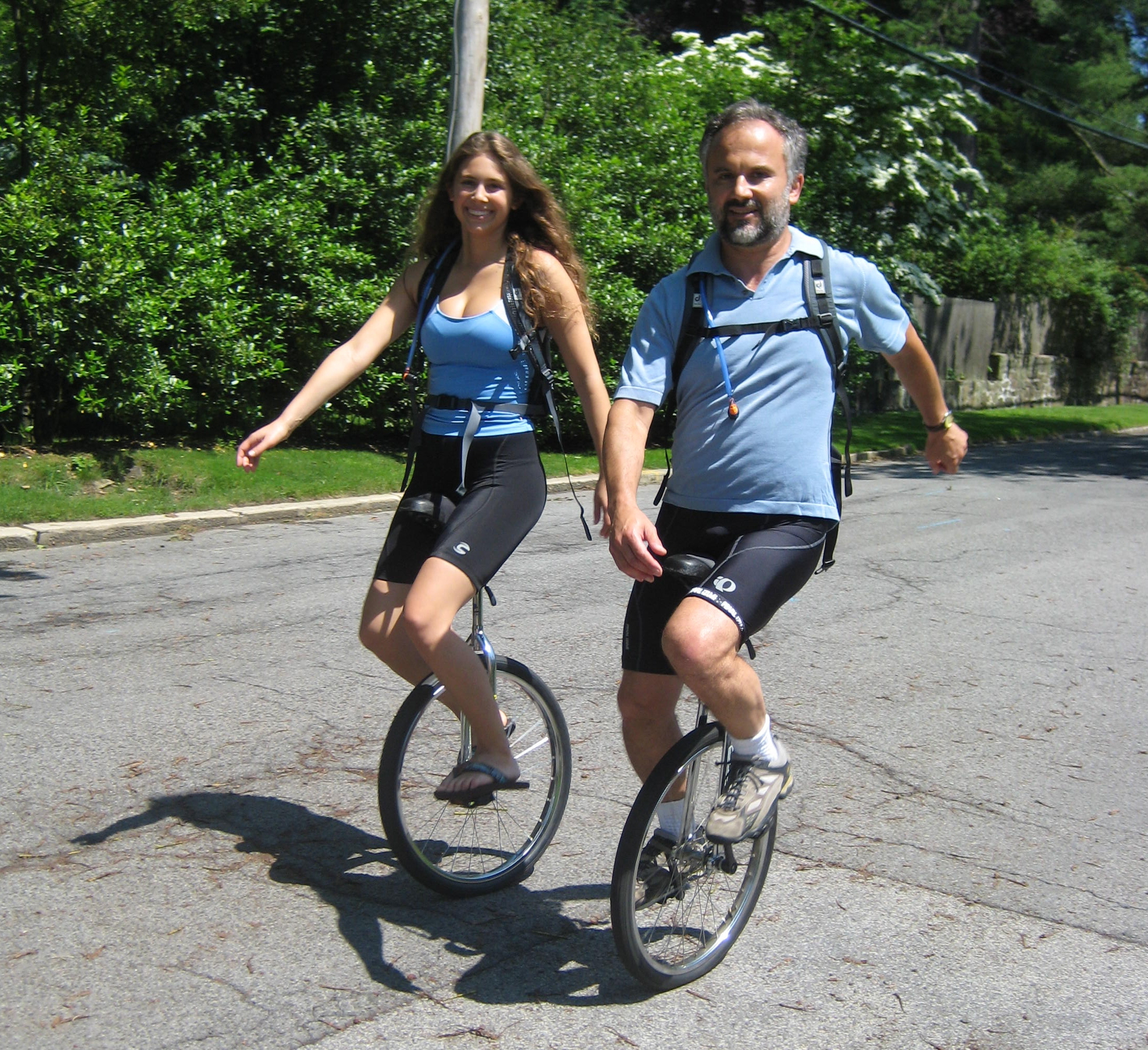 A Harvard father and daughter unicycle for the Central Asia Institute ...